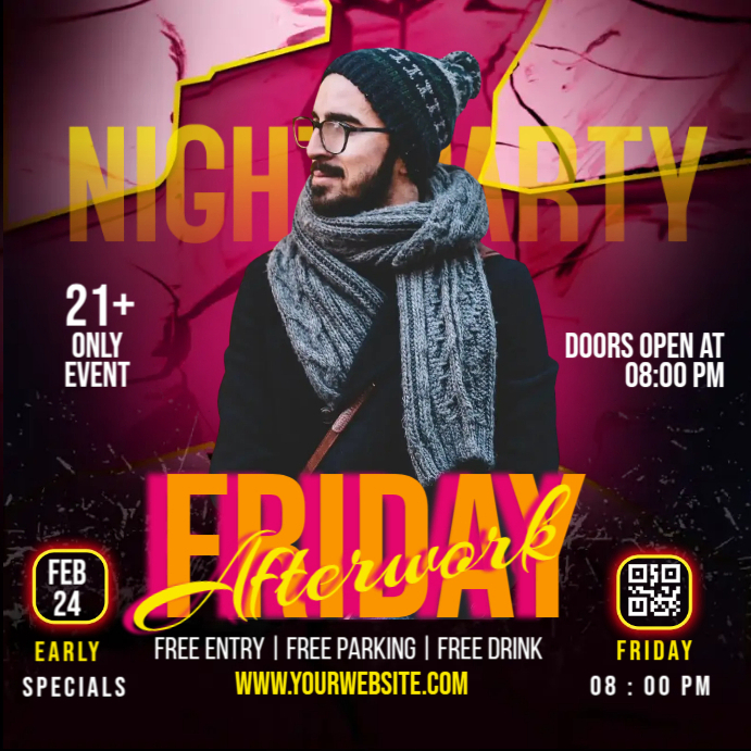 Night Party Instagram Post Template | PosterMyWall