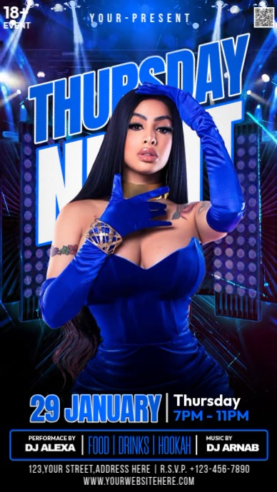 Night Party Instagram Reel Template | PosterMyWall