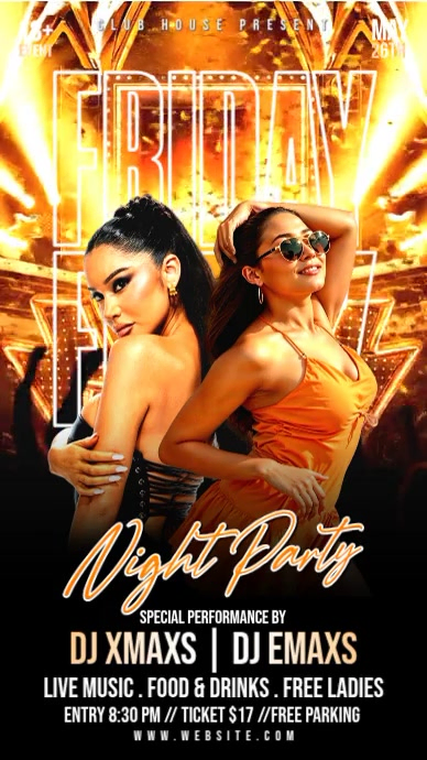 Plantilla de Night Party Facebook Story | PosterMyWall