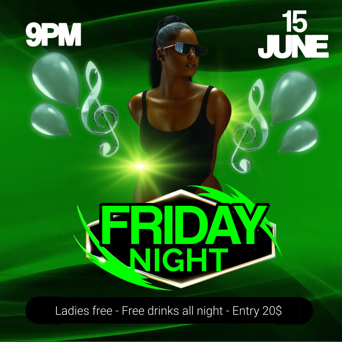 Copy of Night Party Invitation Advert | PosterMyWall