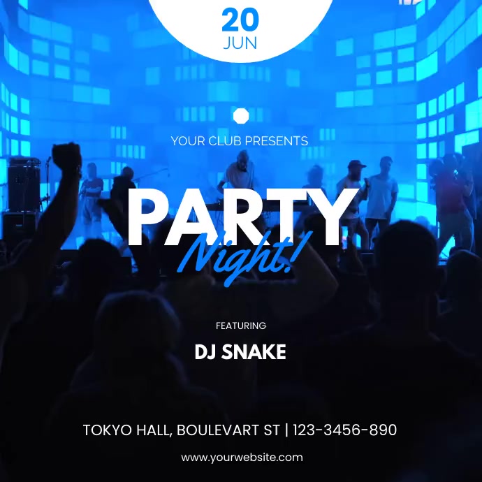 Night Party Invitation Template | PosterMyWall