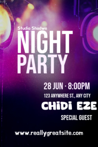 Night Party Party Night Night Event Template | PosterMyWall