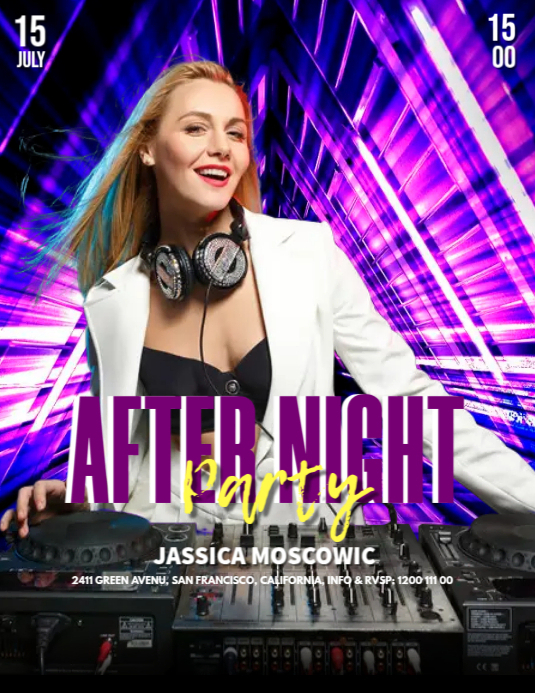 Modèle Night Party Poster Ads | PosterMyWall