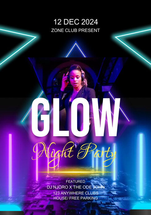 Plantilla de Night Party Poster | PosterMyWall