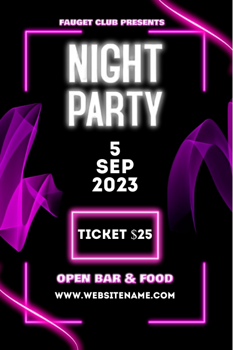 Copy of Night Party Poster | PosterMyWall
