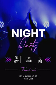 Night Party Poster Template | PosterMyWall
