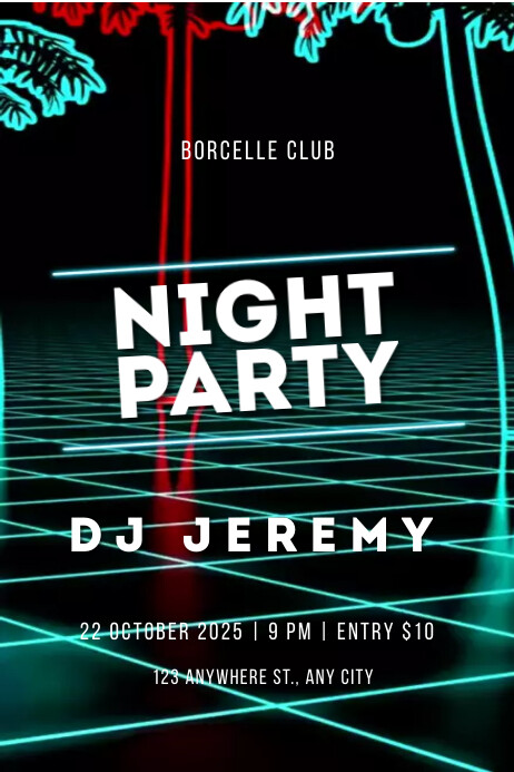 Night Party Poster Template | PosterMyWall