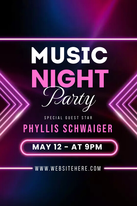 Night Party Poster Template | PosterMyWall