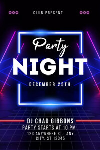 Party Night Poster Template | PosterMyWall