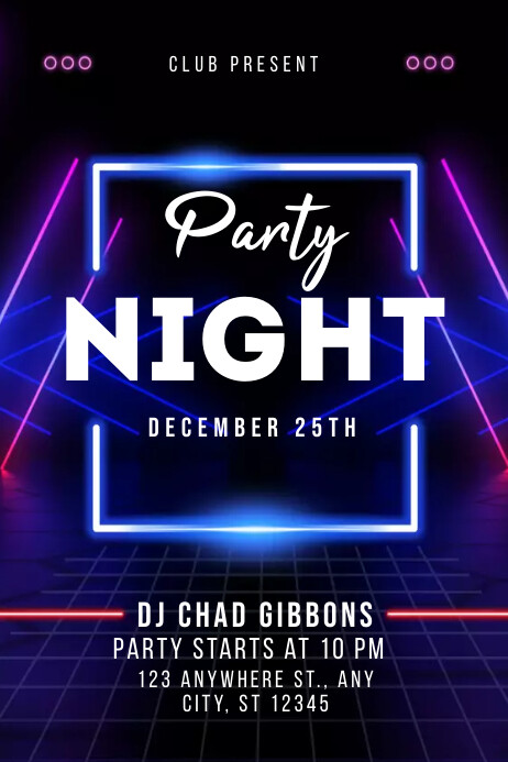 Night Party Poster Template | PosterMyWall
