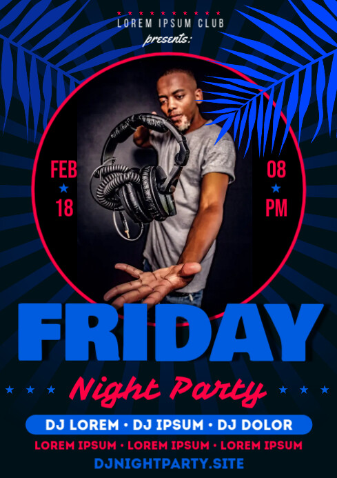 NIGHT PARTY POSTER Template | PosterMyWall