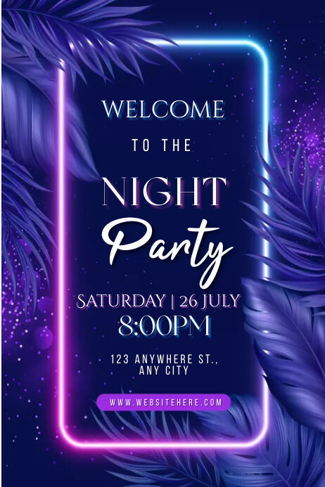 Night Party Poster Template | PosterMyWall