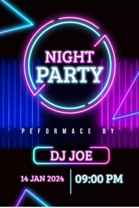 Night Party Poster Template | PosterMyWall