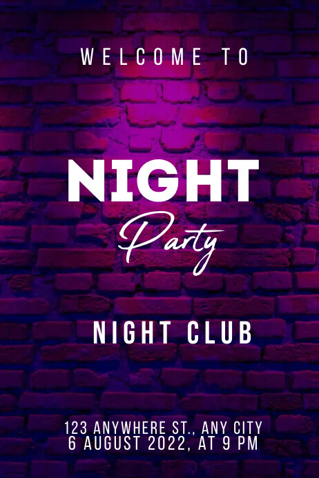 Night Party Poster Template | PosterMyWall