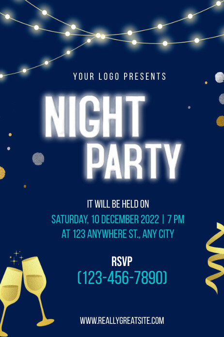 Night Party Poster Template | PosterMyWall