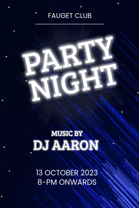 Night Party Poster Template | PosterMyWall