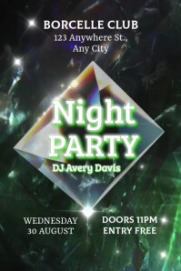 Night Party Poster Template | PosterMyWall