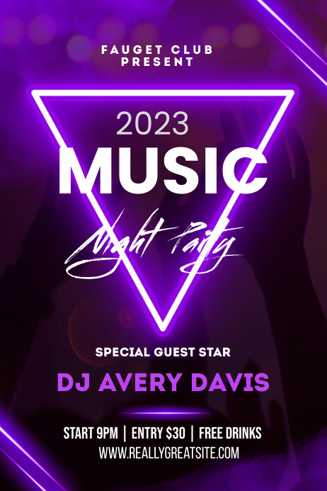 Night Party Poster Template | PosterMyWall