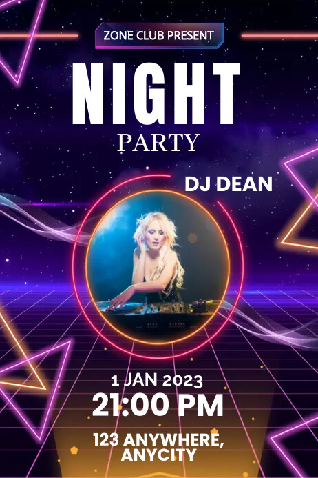Night Party Poster Template | PosterMyWall