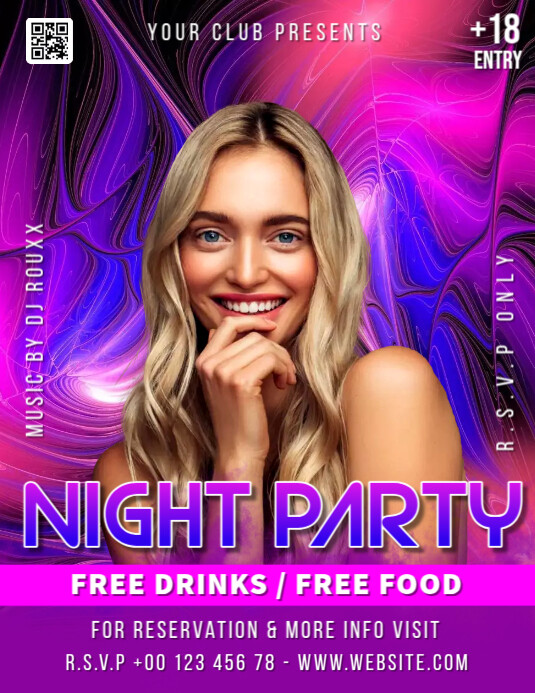 Modèle Night Party Poster | PosterMyWall