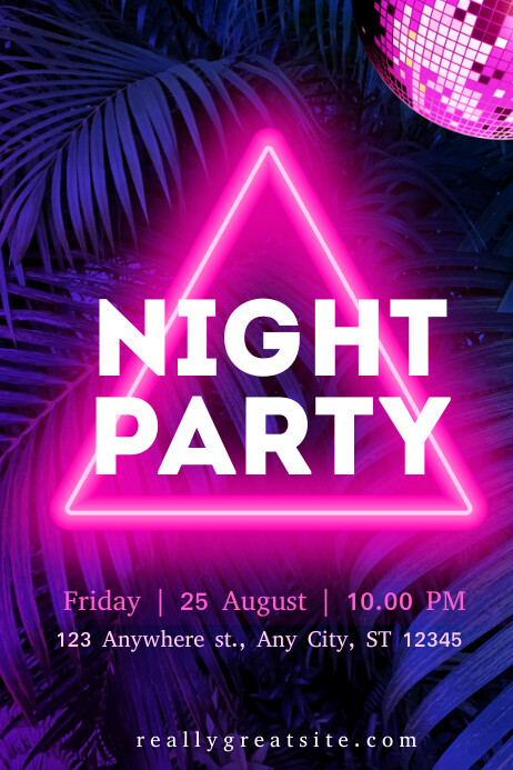 Night Party Poster Template | PosterMyWall