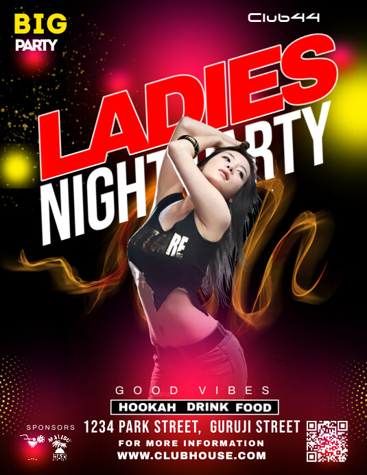 night party poster Template | PosterMyWall