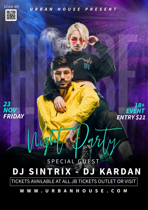 Night Party Poster Template | PosterMyWall