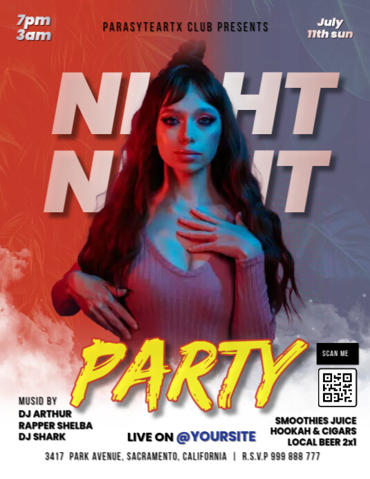 Night Party Poster Template | PosterMyWall