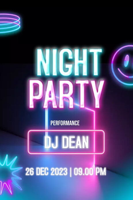 Night Party Poster Template | PosterMyWall
