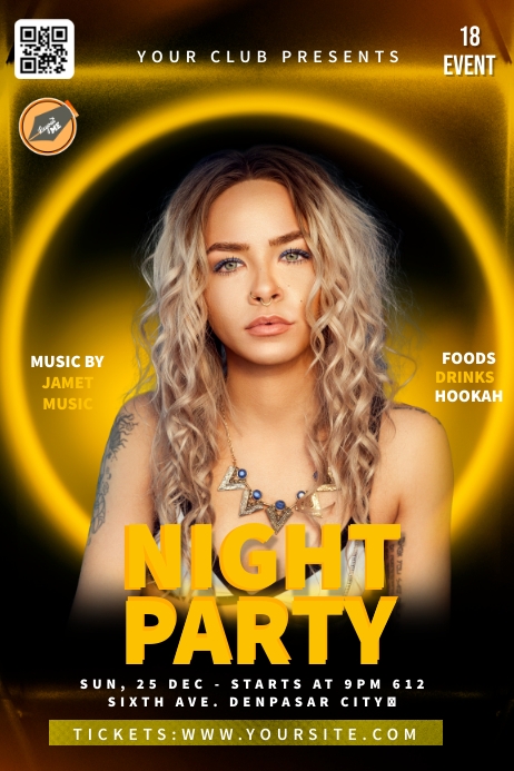 Night Party Poster Template | PosterMyWall