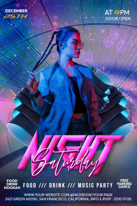 Copy of Night Party Poster | PosterMyWall