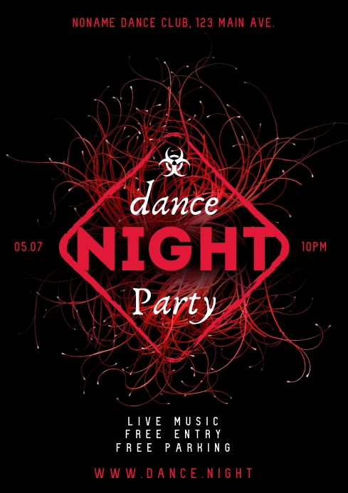 Plantilla de NIGHT PARTY POSTER | PosterMyWall