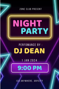 Night Party Poster Template | PosterMyWall