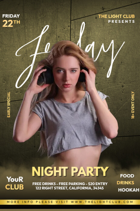 Night Party Poster Template | PosterMyWall