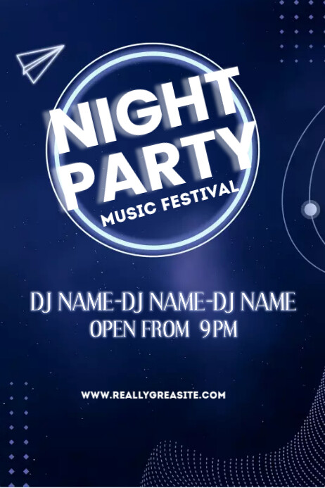 Night Party Poster Template | PosterMyWall