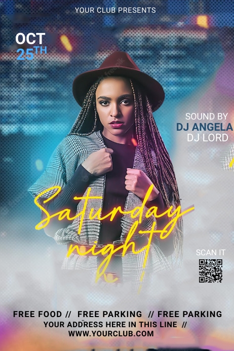 NIGHT PARTY POSTER TEMPLATE | PosterMyWall