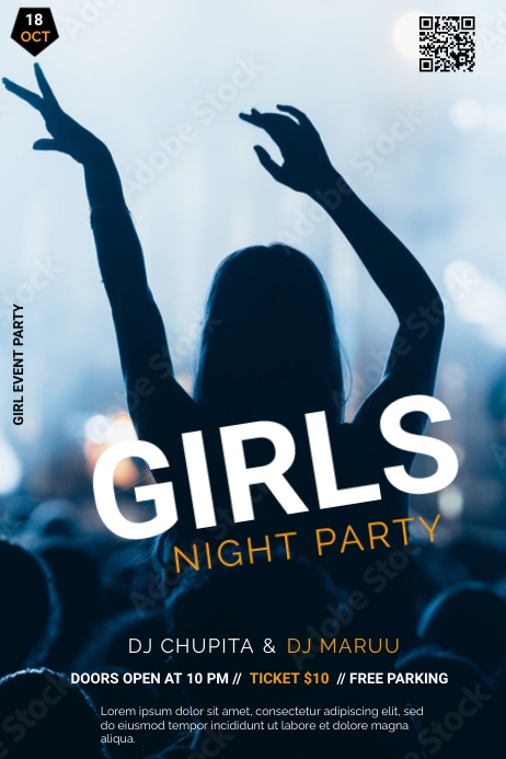NIGHT PARTY POSTER TEMPLATE | PosterMyWall