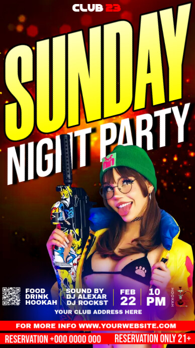 night party social media template | PosterMyWall