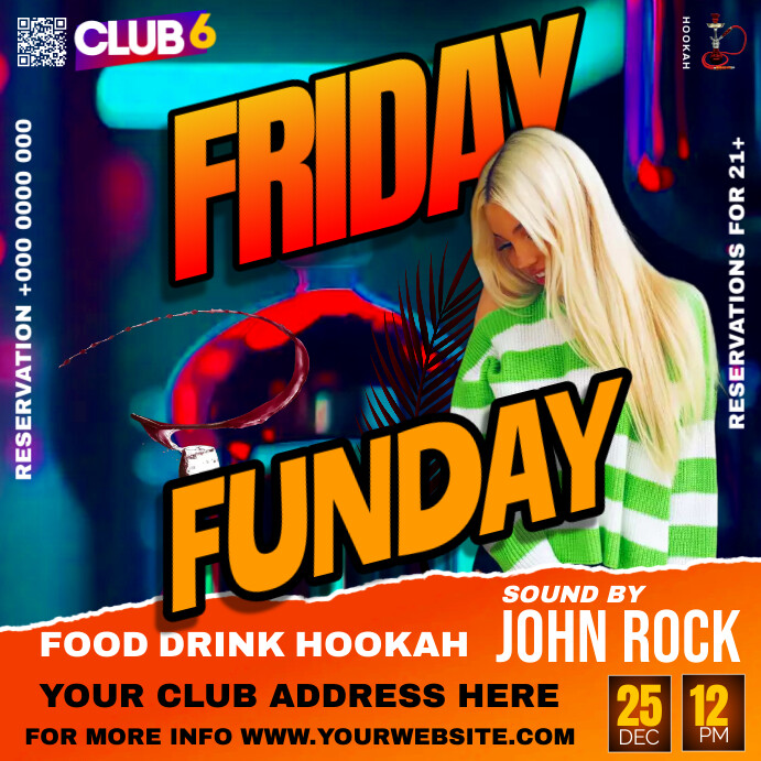 night party social media template | PosterMyWall