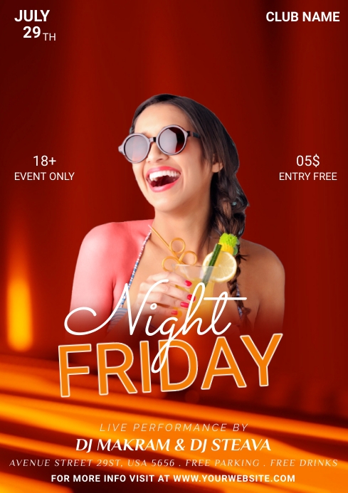 Copy of NIGHT PARTY TEMPLATE | PosterMyWall