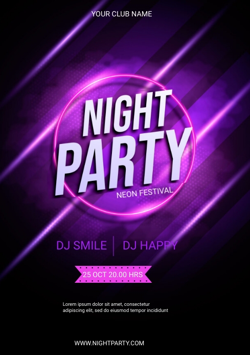 Copy of NIGHT PARTY TEMPLATE | PosterMyWall