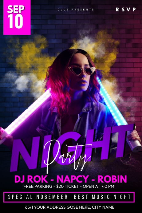 Night Party Template | PosterMyWall