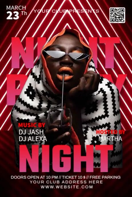 Night Party Video Ads Template | PosterMyWall