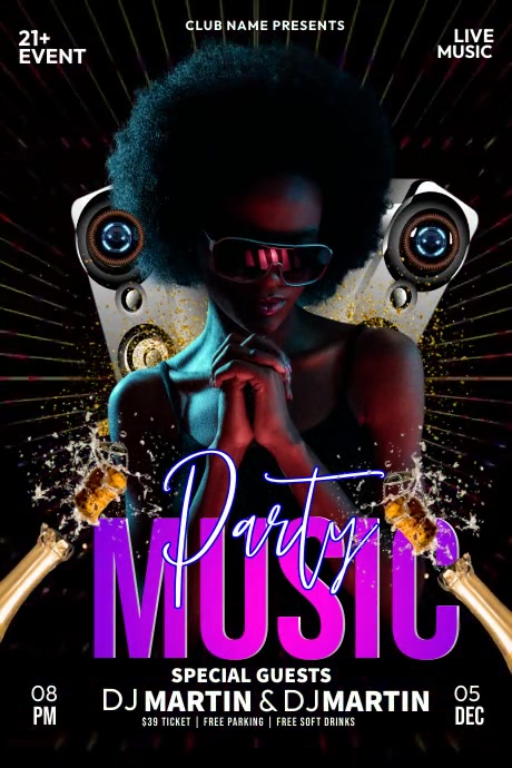 Night Party Video Ads Template | PosterMyWall