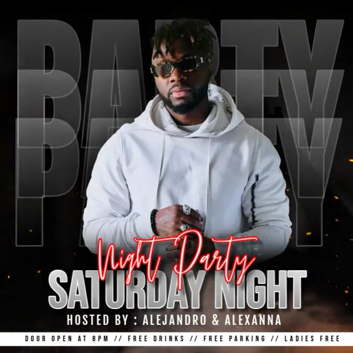 Plantilla de Night Party Video Ads | PosterMyWall