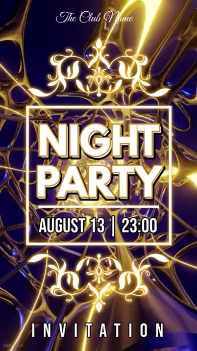 Night Party Video Ads Template | PosterMyWall