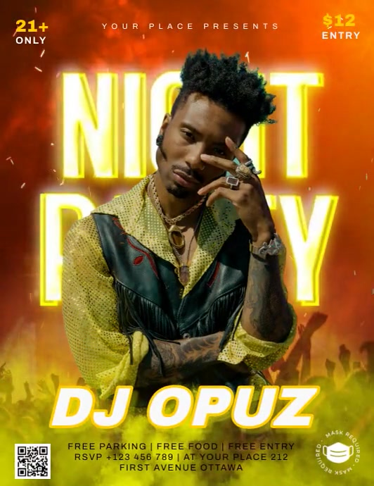 Night Party Video Ads Template | PosterMyWall