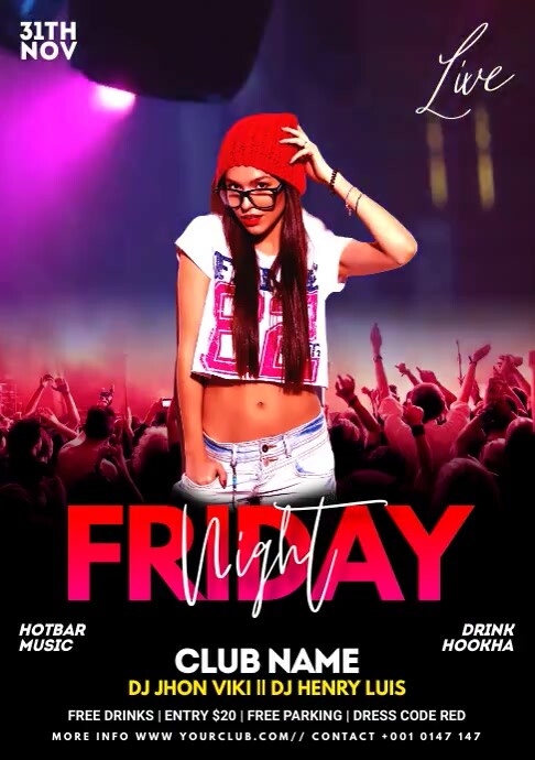 night party video ads flyer Template | PosterMyWall