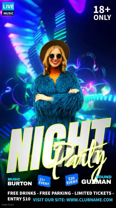 Copy of Night Party Video | PosterMyWall
