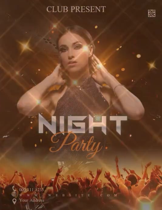 Plantilla de Night Party Video | PosterMyWall